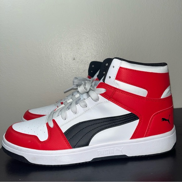 Puma | Shoes | Puma Mens Rebound Mid Layup Sl Basketball Shoes Red ...